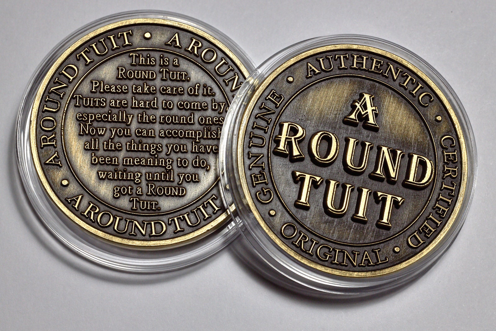 Extremely Rare 'A ROUND TUIT' Coin. Gift/present/novelty/collectable ...