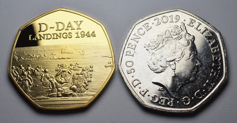 Pair of 24ct Gold WW2 Commemoratives in 50p Coin Display Case. - Etsy