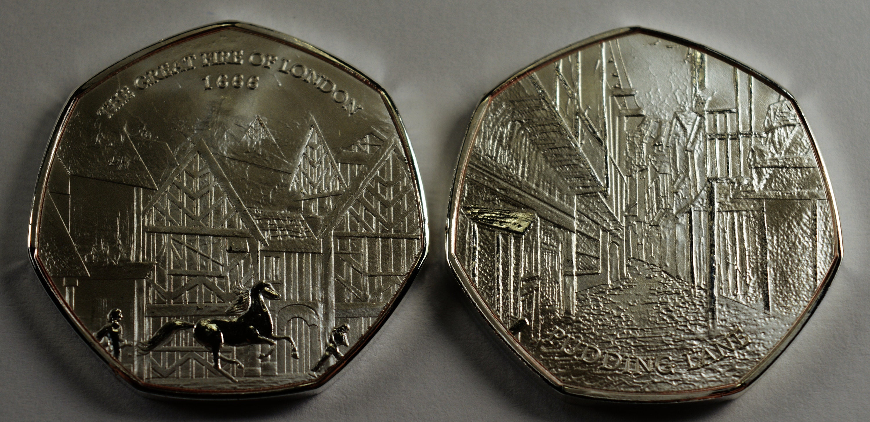 The Great Fire of London 1666 Silver Commemorative Coin for Albums ...