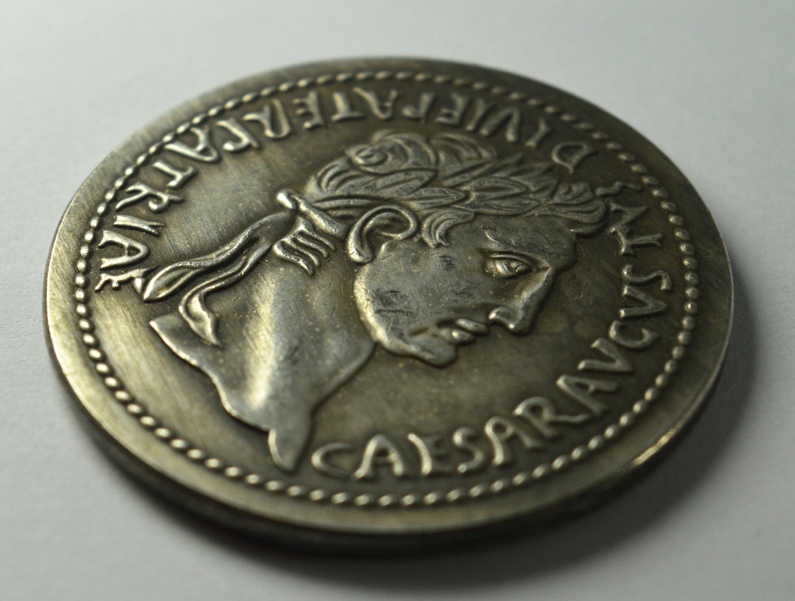 Large Roman Silver Emperor Augustus Coin 3.5cm 20g .925 Silver | Etsy