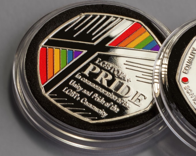 2022 50 Years of Pride LGBTQ Rights UK 50p Brilliant Uncirculated Coin ...