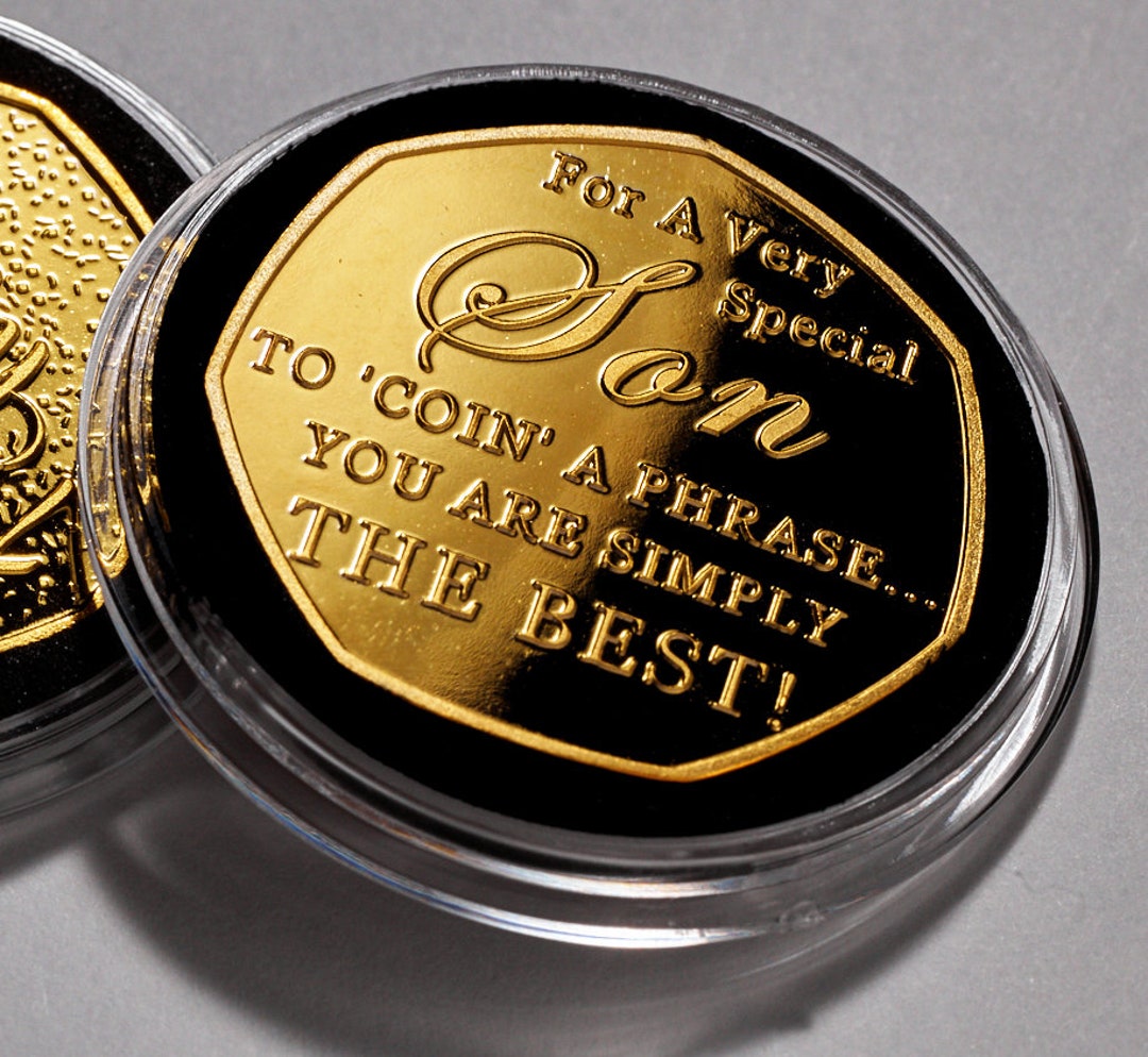 Happy Birthday Commemorative in Capsule - for a Very Special Son. 'coin ...