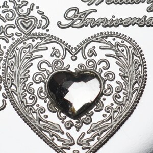 25th SILVER WEDDING ANNIVERSARY .999 Silver Commemorative With Gemstone ...