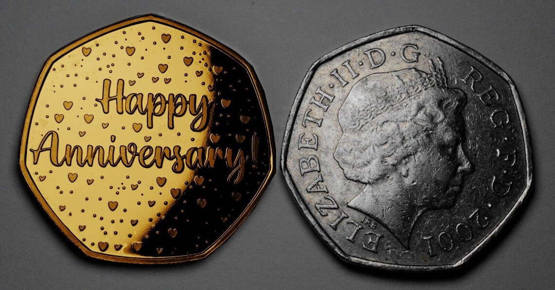 For My AMAZING WIFE 'happy Anniversary' 24ct Gold Commemorative Coin ...