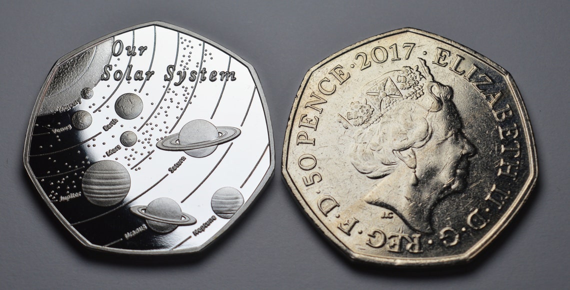 Pair of Boxed SOLAR SYSTEM Commemoratives in 50p Coin Display | Etsy