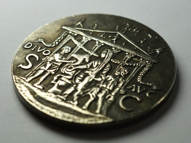 Large Roman Silver Emperor Caligula Coin with Pietas 3.5cm 20g | Etsy