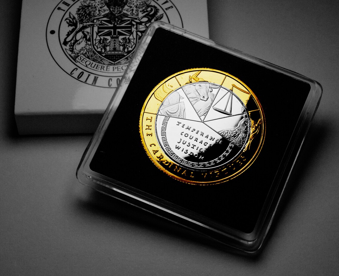 Marcus Aurelius Stoic/stoicism Dual Metal Silver & 24ct Gold ...