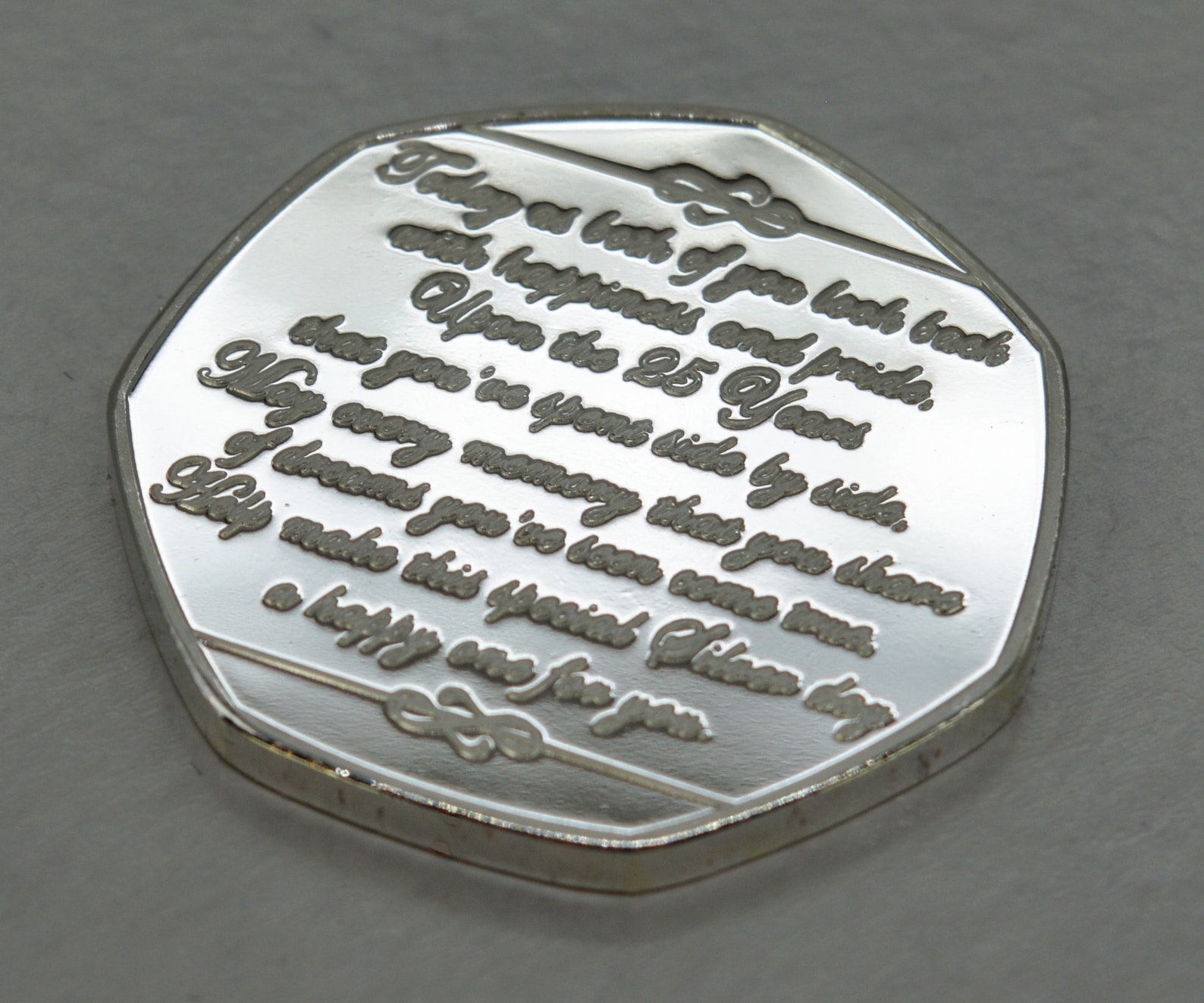 25th SILVER WEDDING ANNIVERSARY Silver Commemorative in - Etsy