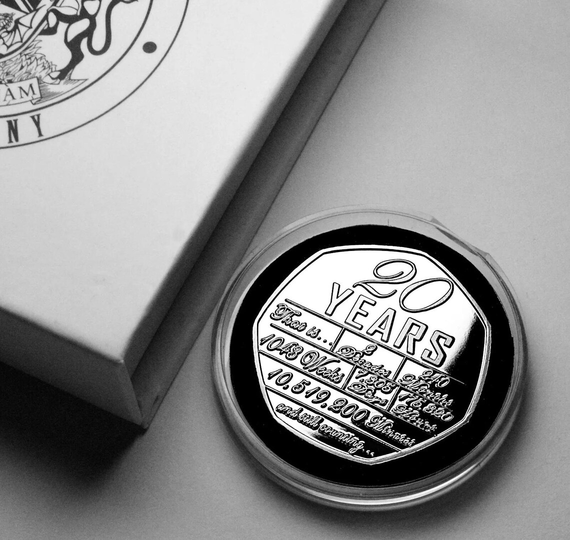 For You on Your 20th CHINA WEDDING ANNIVERSARY Silver Commemorative ...