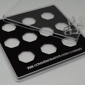 The Commemorative Coin Company Free Standing Acrylic Glass 50p ...