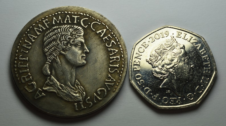 Large Roman Silver Sestertius Coin. Caligula Honour Strike | Etsy