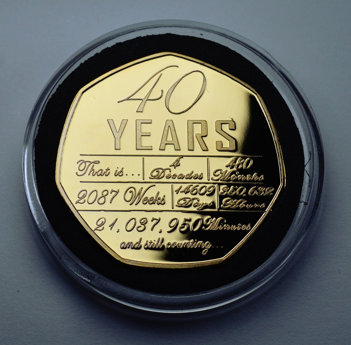 For You on Our 40th RUBY WEDDING ANNIVERSARY Commemorative in | Etsy UK