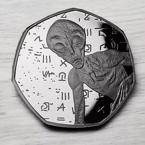 Extremely Rare .999 'TRITANIUM' Alien Coin/artefact in Capsule. Area 51 ...