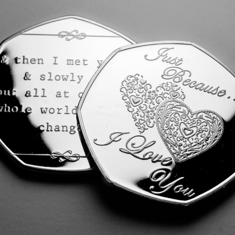 Because I Love You Coin - Etsy