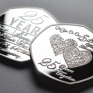 On Our 25th SILVER WEDDING ANNIVERSARY Commemorative. Gift/present ...