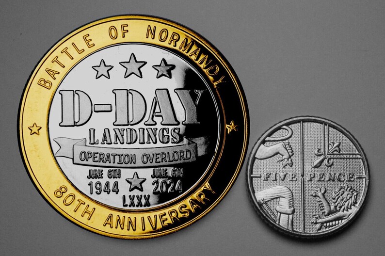 D-DAY LANDINGS 80th Anniversary Commemorative and Campaign Star Medals ...