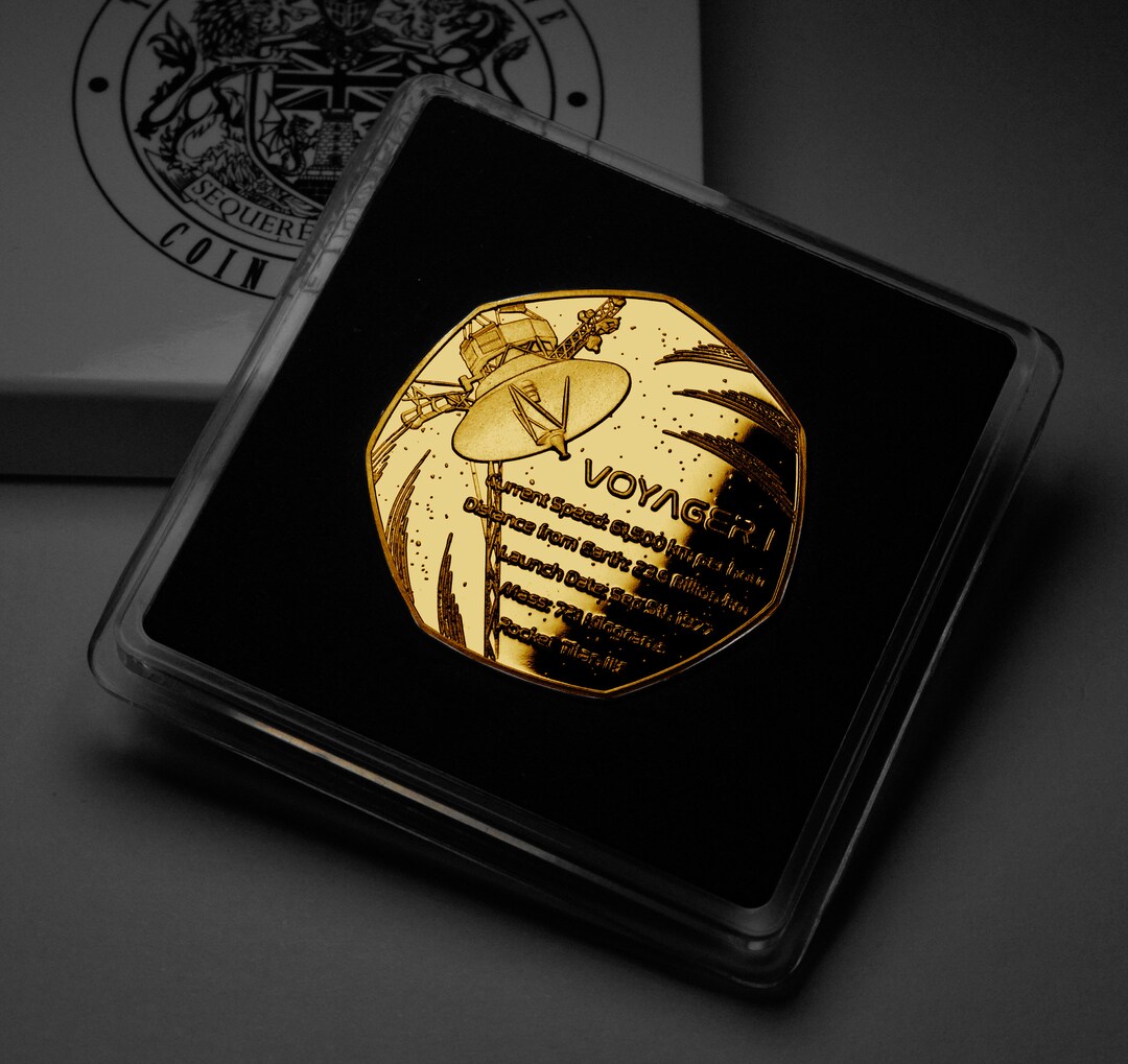 VOYAGER 1 SPACECRAFT 24ct Gold Commemorative in Presentation Case ...