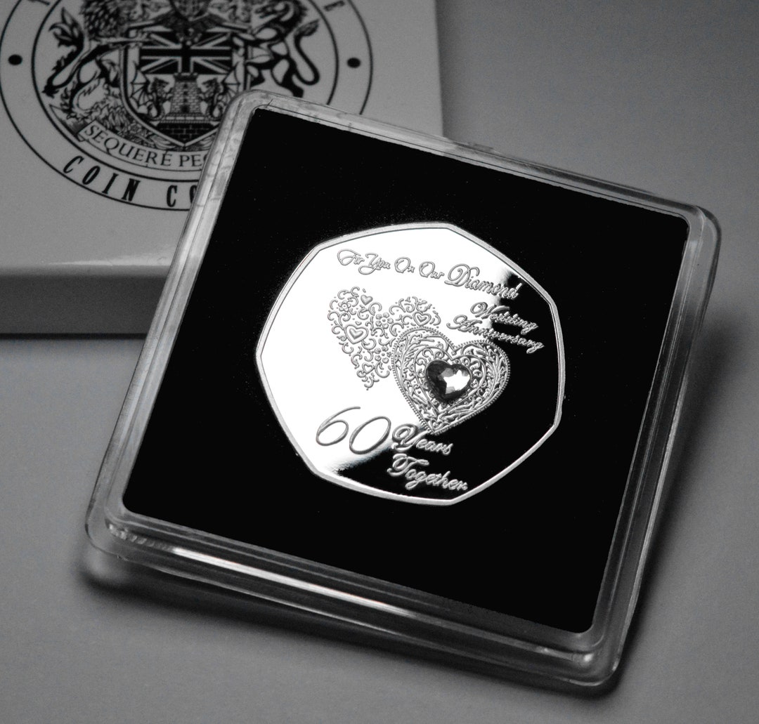 For You on Our 60th DIAMOND WEDDING ANNIVERSARY Commemorative. Diamante ...