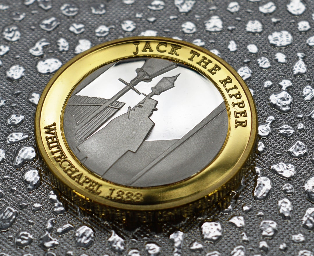 Jack the Ripper 'dual Metal' Silver and 24ct Gold Commemorative Coin in ...