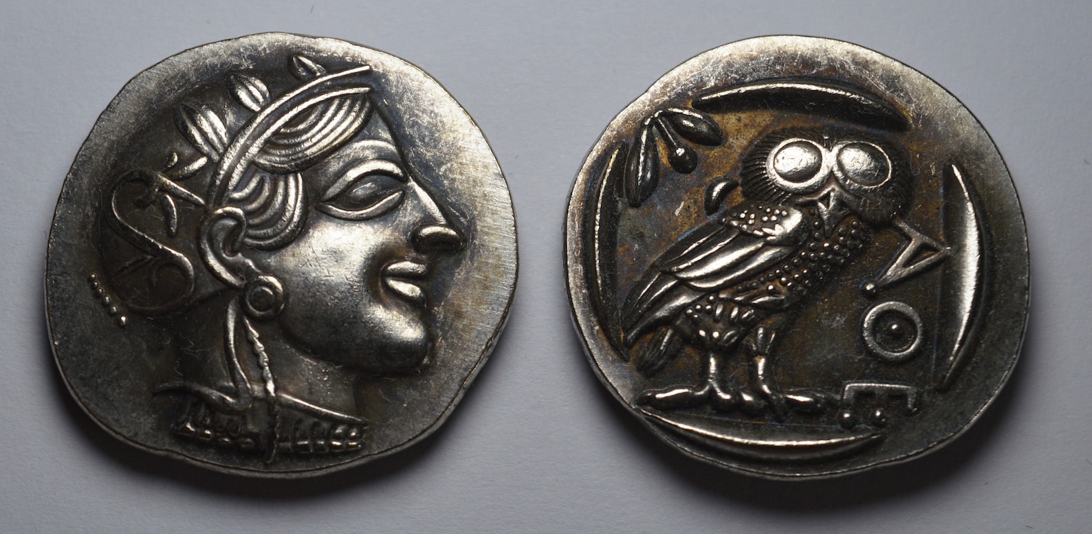 Ancient Greek Silver Athenian Tetradrachm Coin 450BC. Owl of - Etsy