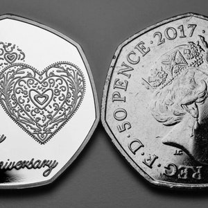 Happy Anniversary Silver Commemorative Coin in Gift/presentation Box ...