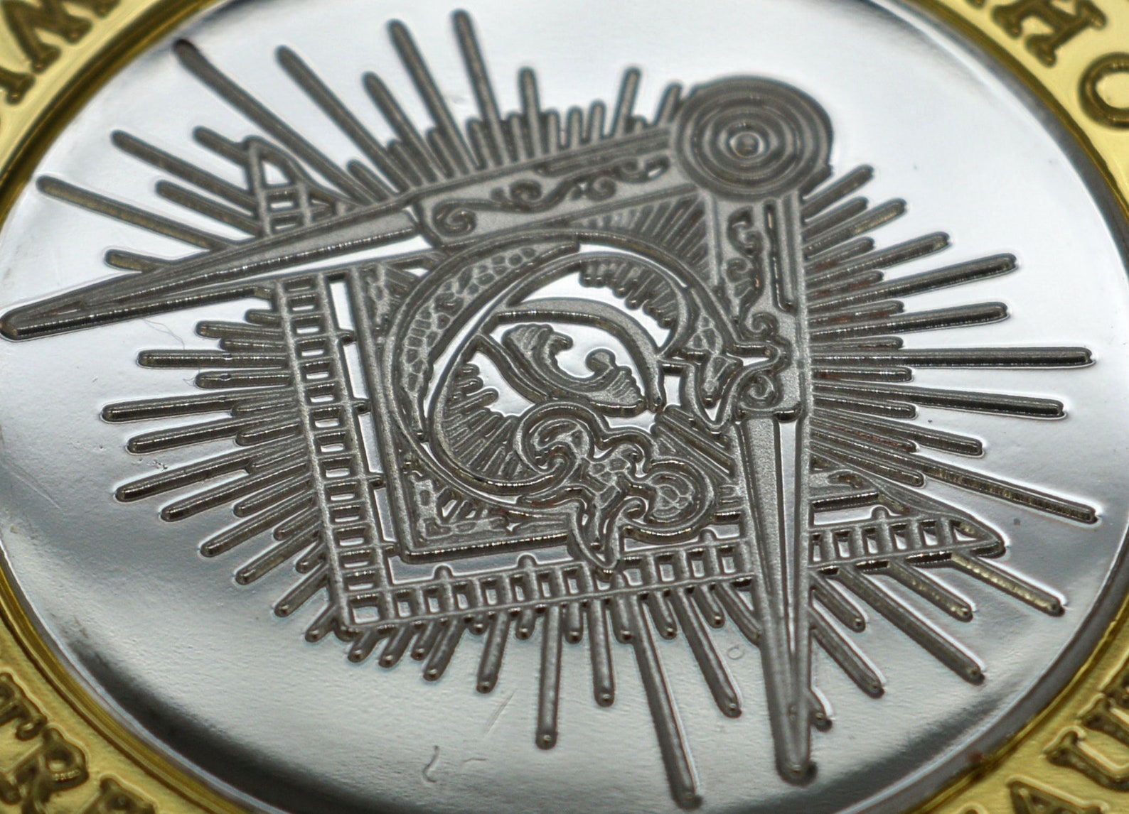 Masonic 'dual Metal' Silver and 24ct Gold - Etsy