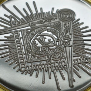 Masonic 'dual Metal' Silver and 24ct Gold Commemorative Coin in Gift ...