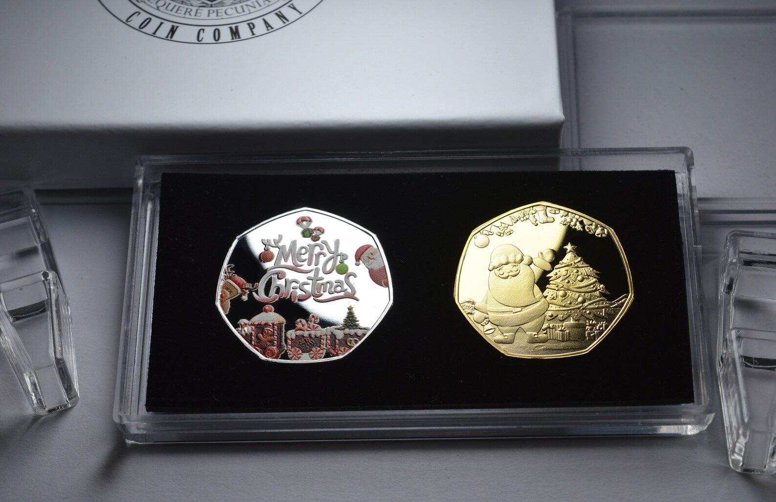 Pair of 'MERRY CHRISTMAS' Commemoratives in 50p Coin - Etsy