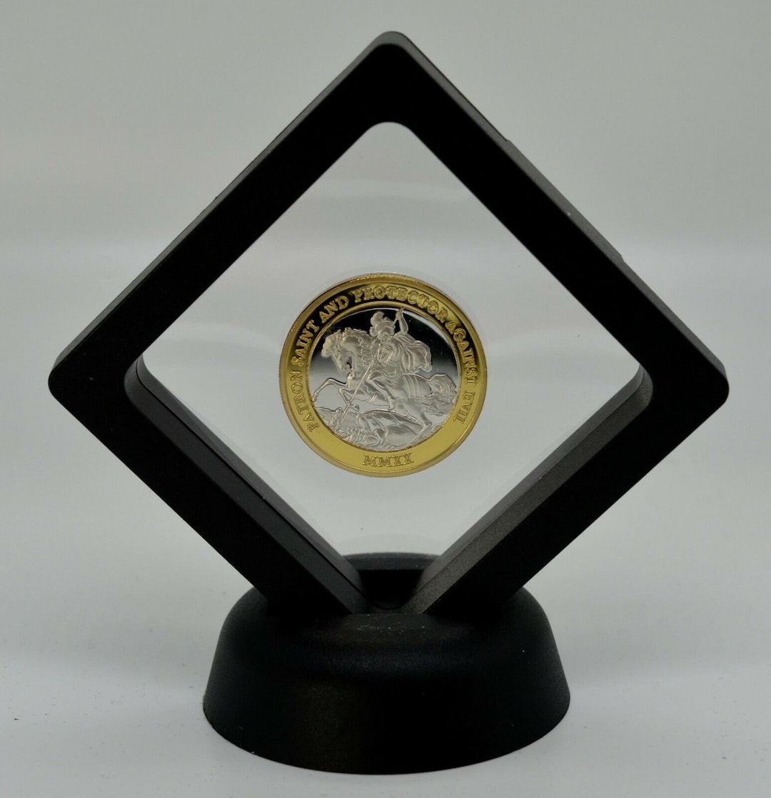 St George and the Dragon 'dual Metal' Silver and 24ct Gold ...