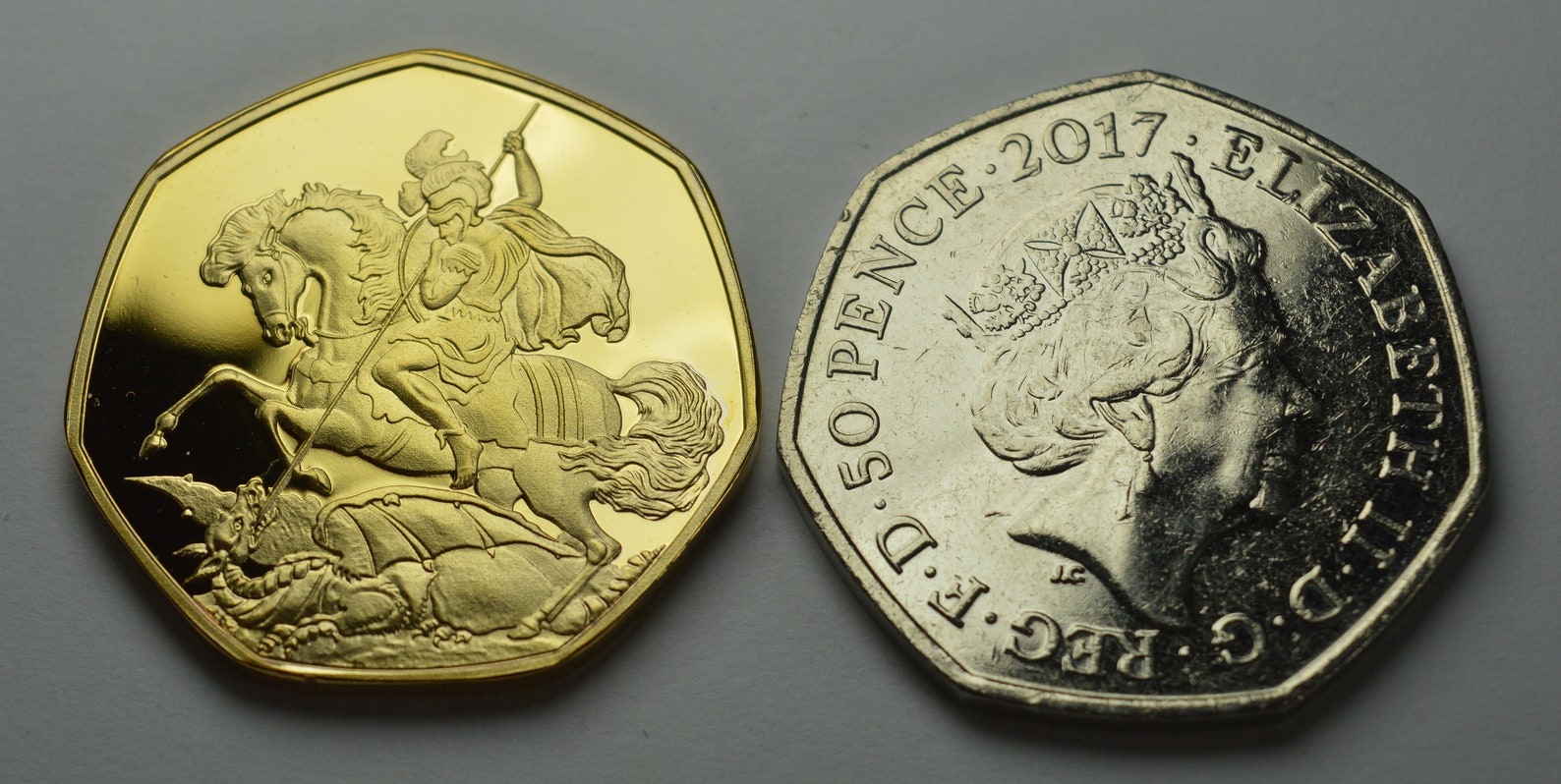 ST George and the Dragon 24ct Gold Commemorative in Capsule. | Etsy