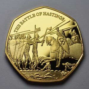 Pair of the Battle of Hastings Commemoratives in 50p Coin Display ...