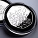 20th Birthday Silver Commemorative in Capsule. Gift/present ...