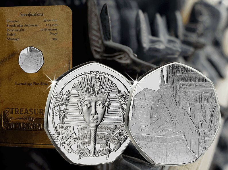 ANUBIS - Tomb of Tutankhamun Silver Commemorative. Egyptian. Limited ...
