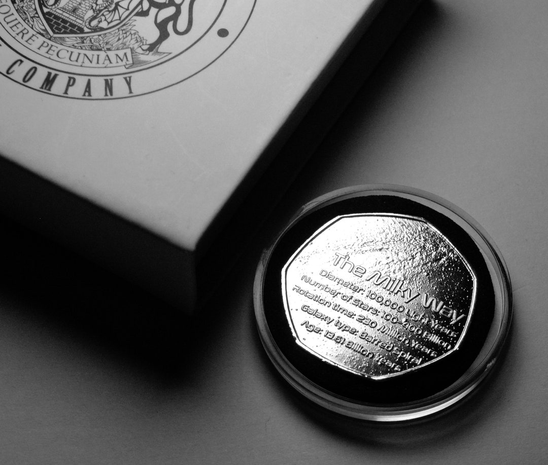 The MILKY WAY Galaxy Silver Commemorative in Presentation/gift Box ...