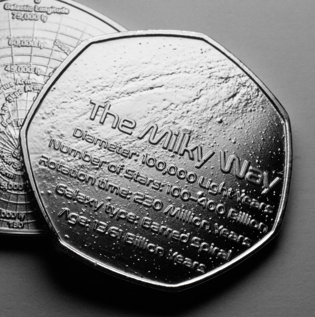 The MILKY WAY Galaxy Silver Commemorative. Space/nasa/interstellar ...
