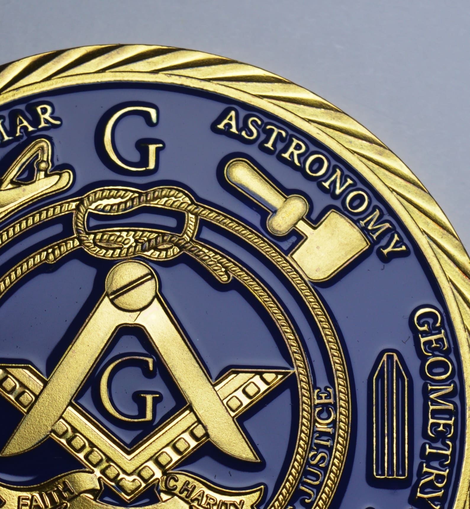 MASONIC Commemorative/challenge Coin in Capsule. 24ct Gold - Etsy