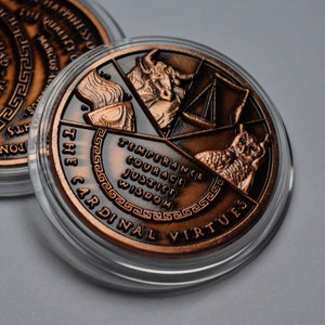 Marcus Aurelius Stoic/stoicism Commemorative Coin in Capsule. Copper ...