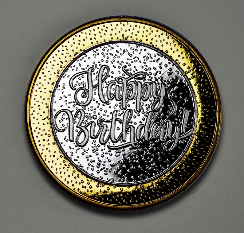 70th Birthday Dual Metal Silver & 24ct Gold Commemorative. - Etsy