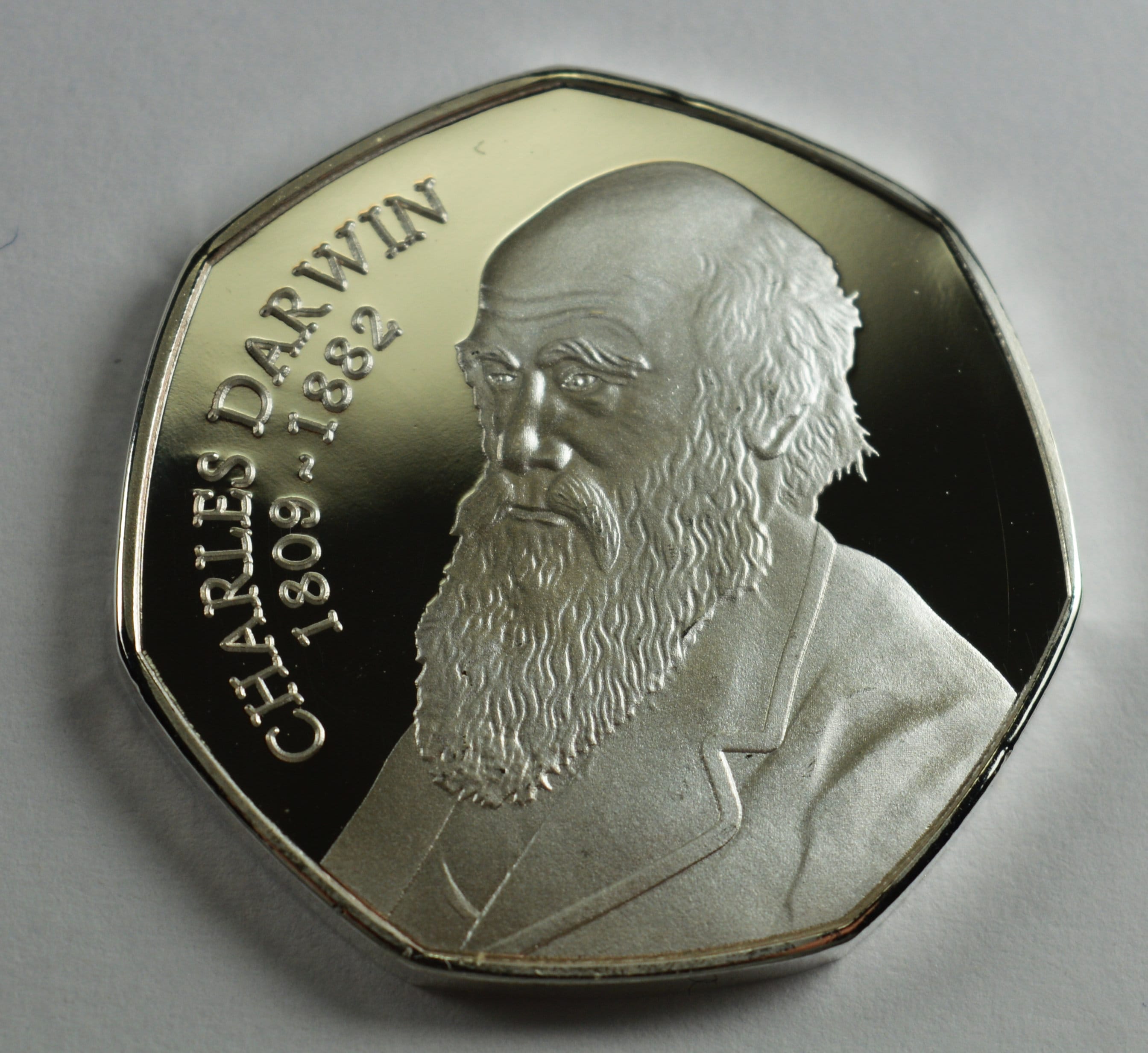 Charles Darwin Silver Commemorative Coin for - Etsy
