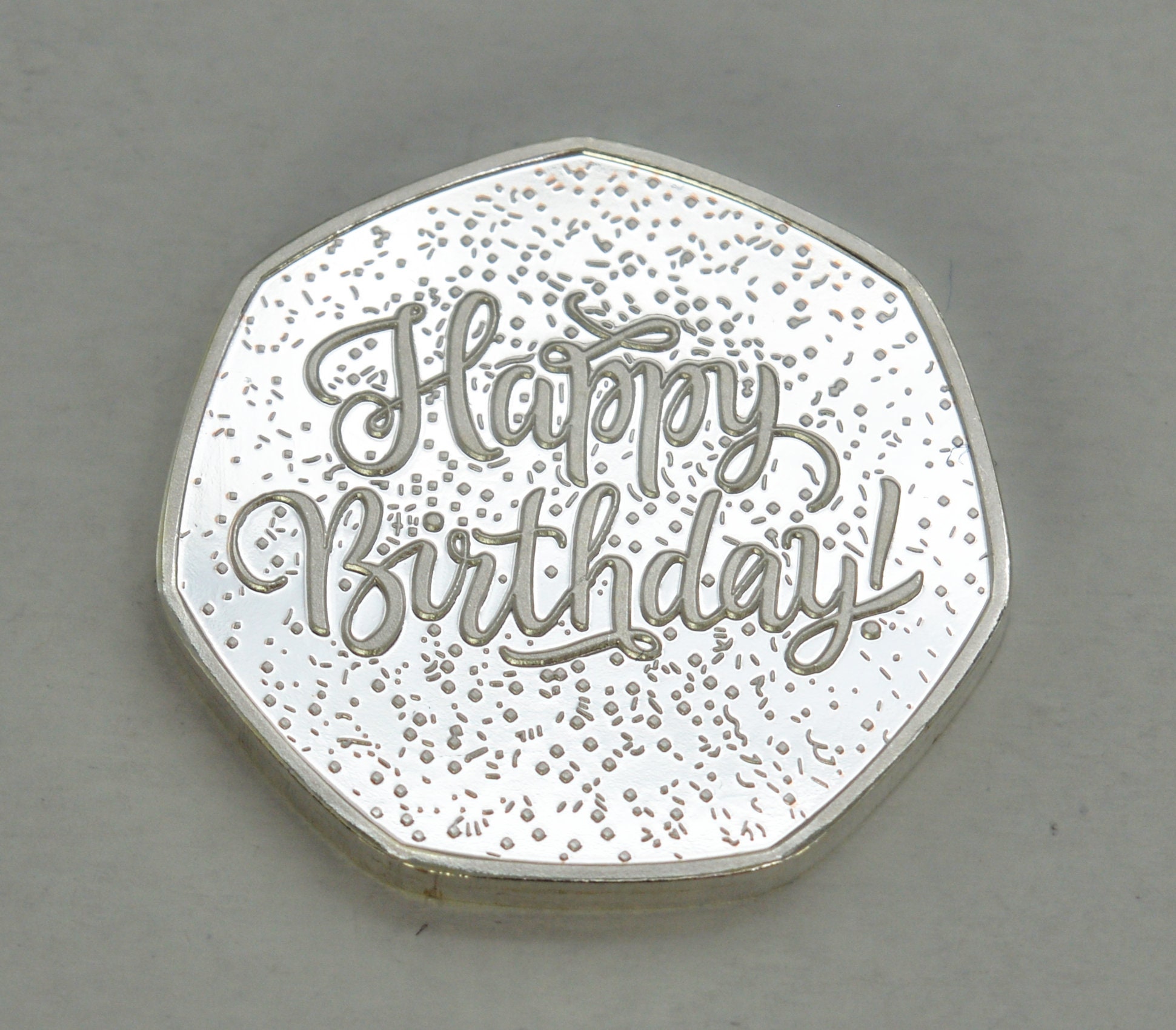 21st Birthday Silver Commemorative. Gift/present Congratulations/party ...