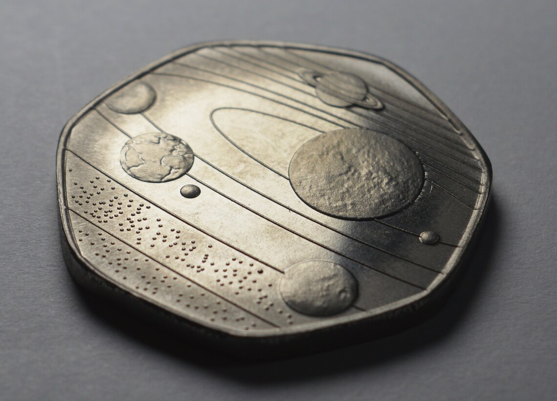 Pair of SOLAR SYSTEM .999 Silver & Pure Titanium Commemoratives in ...