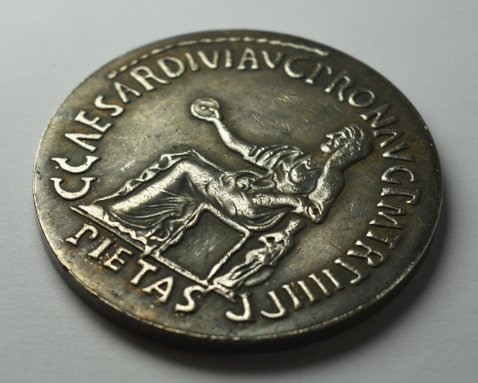 Large Roman Silver Emperor Caligula Coin With Pietas 3.5cm 20g - Etsy UK