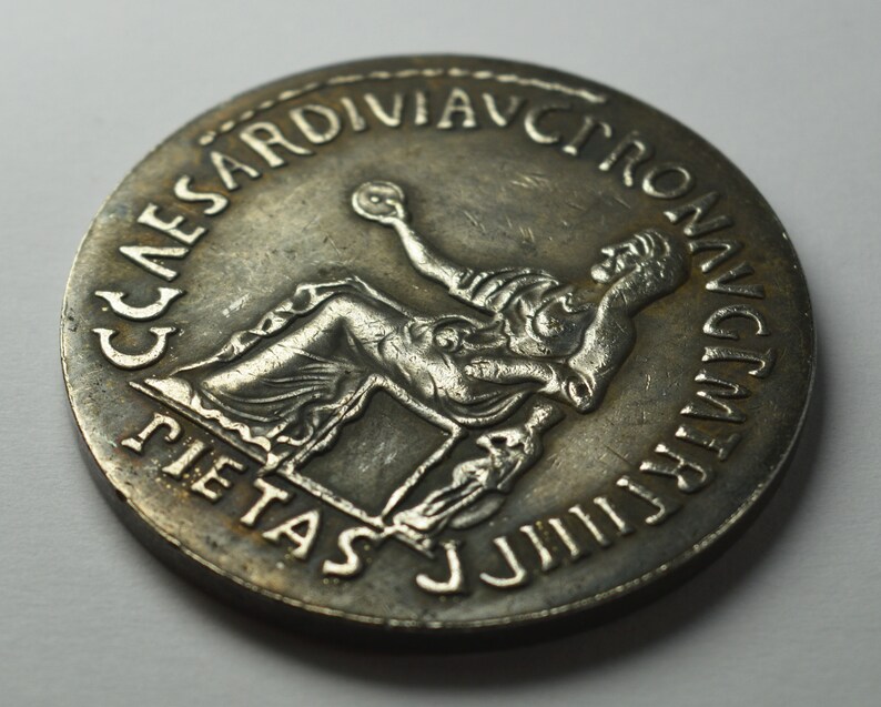Large Roman Silver Emperor Caligula Coin with Pietas 3.5cm 20g | Etsy