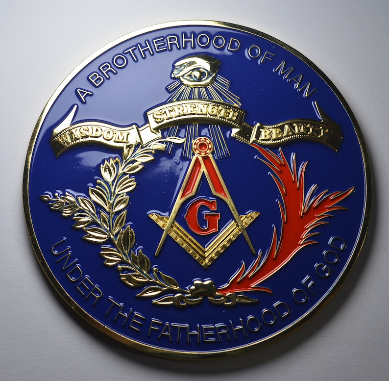 Large Enamelled MASONIC Car Emblem/decoration/badge/decal. | Etsy