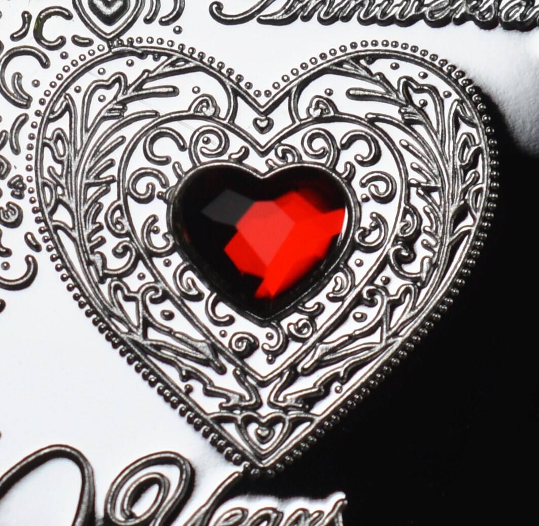 On Your 40th RUBY WEDDING ANNIVERSARY Silver Commemorative | Etsy