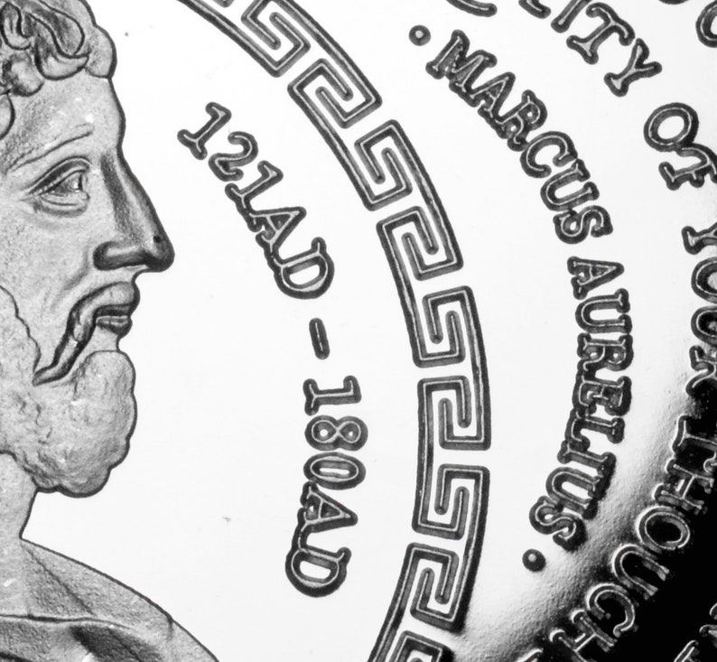 Marcus Aurelius Stoic/stoicism Silver Commemorative Coin. Cardinal ...