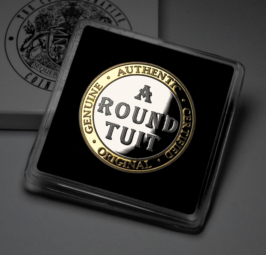 Extremely Rare 'A ROUND TUIT' Coin. Gift/present. Presentation Case ...
