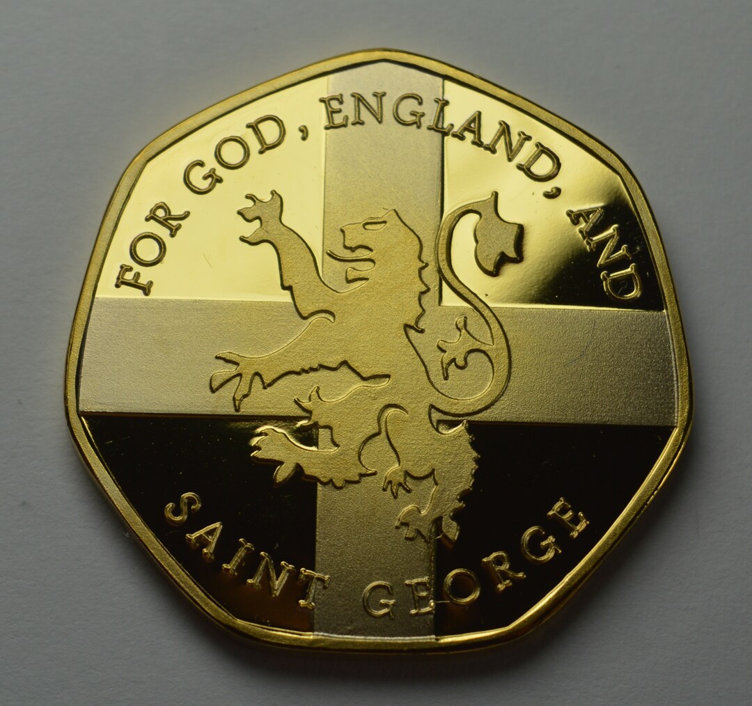 ST George and the Dragon 24ct Gold Commemorative. Patron Saint. for God ...