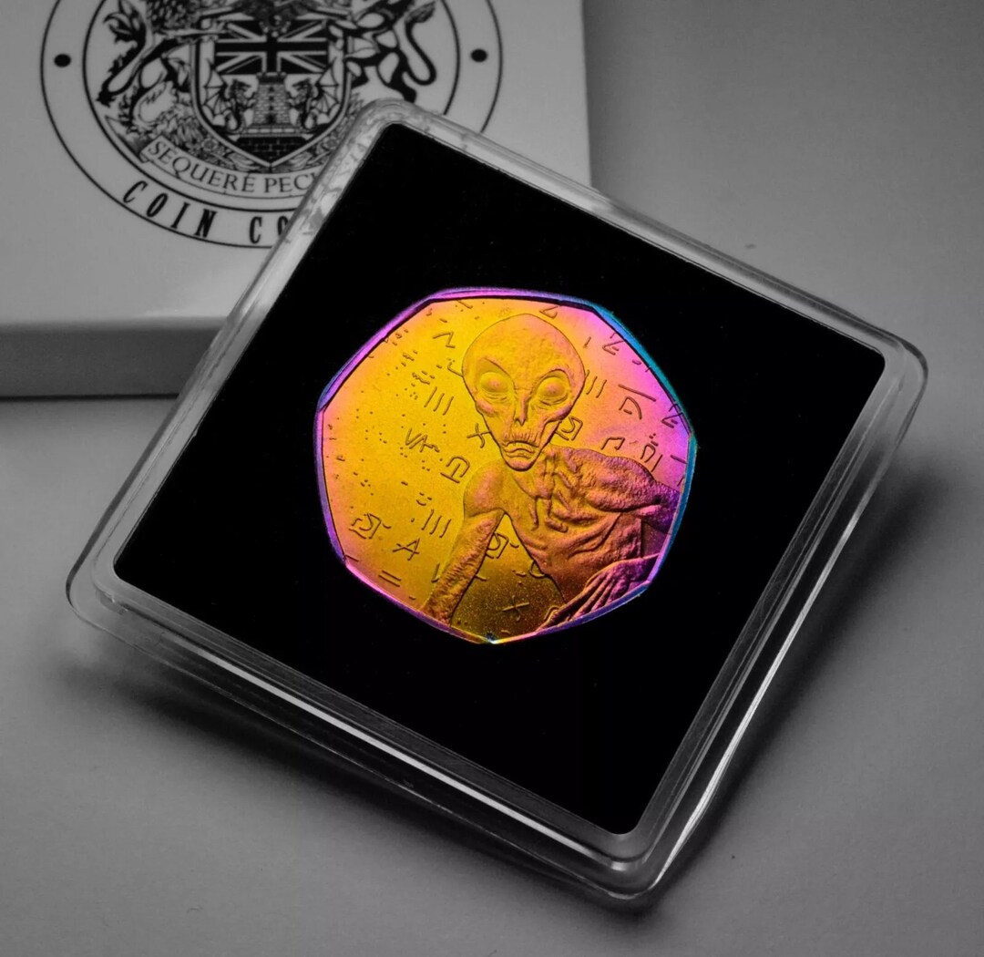 Extremely Rare .999 TITANIUM Alien Coin/artefact in Gift Case. Area 51 ...