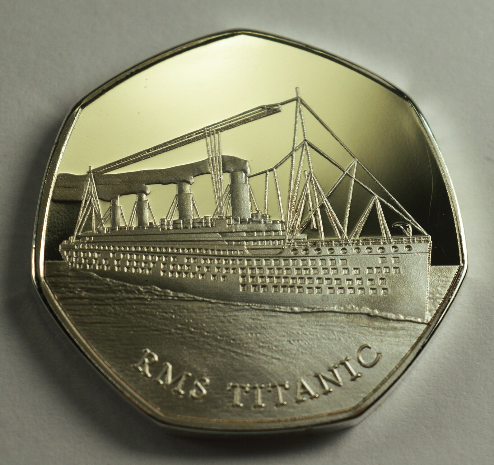 RMS Titanic White Star Line Silver Commemorative Coin for - Etsy